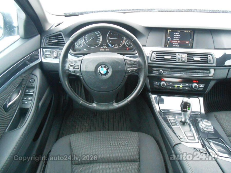 Black BMW 5 Series 2011 in Viljandi, with an engine capacity of 2.00 L and mileage of 205 thousand km for 10790 €, photo 5 on AUTOMOTO.COM.LV