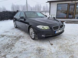 Black BMW 5 Series 2011 in Polva, with an engine capacity of 3.00 L and mileage of 241 thousand km for 8999 €, photo  on AUTOMOTO.COM.LV