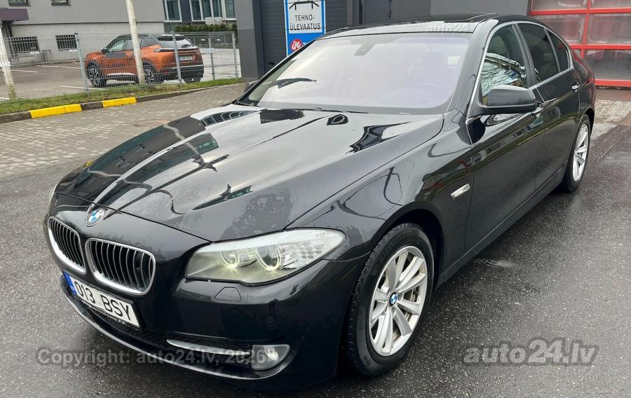 Black BMW 5 Series 2011 in Tallinn, with an engine capacity of 2.00 L and mileage of 195 thousand km for 8900 €, photo 1 on AUTOMOTO.COM.LV