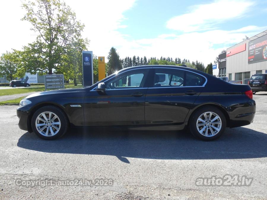 Black BMW 5 Series 2011 in Viljandi, with an engine capacity of 2.00 L and mileage of 205 thousand km for 8990 €, photo 19 on AUTOMOTO.COM.LV