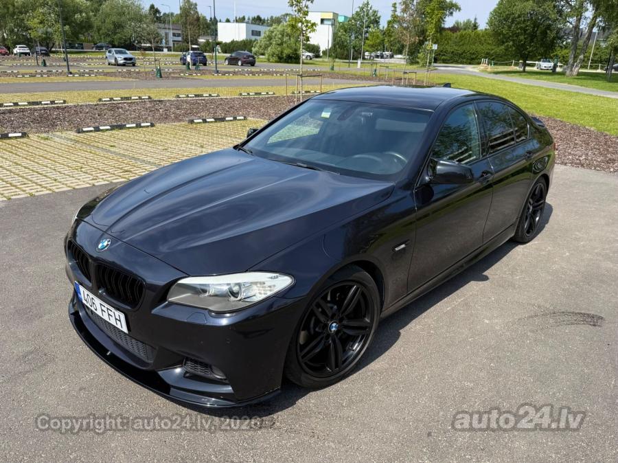 Black BMW 5 Series 2011 in Tallinn, with an engine capacity of 3.00 L and mileage of 287 thousand km for 11500 €, photo 3 on AUTOMOTO.COM.LV