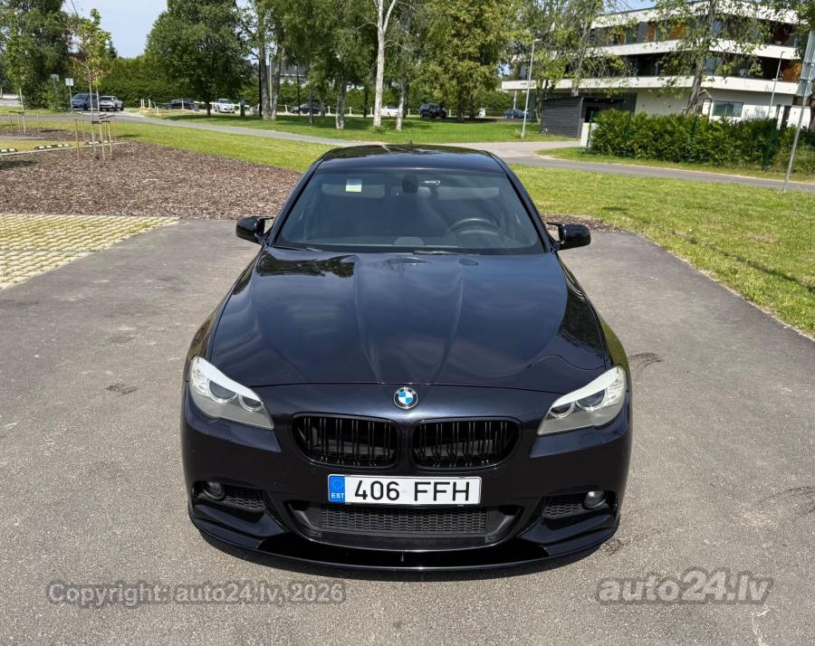 Black BMW 5 Series 2011 in Tallinn, with an engine capacity of 3.00 L and mileage of 287 thousand km for 11500 €, photo 7 on AUTOMOTO.COM.LV