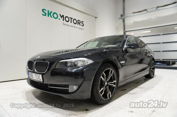 Black BMW 5 Series 2012 in Tallinn, with an engine capacity of 2.00 L and mileage of 223 thousand km for 9500 €, photo 1 on AUTOMOTO.COM.LV