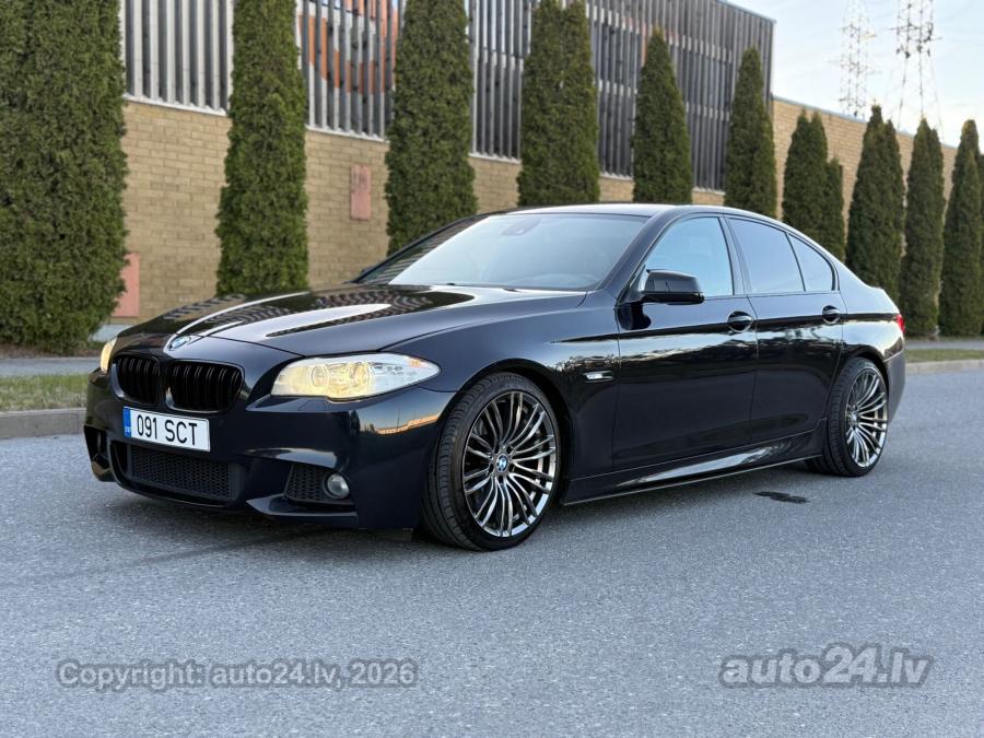 Melns BMW 5 Series 2012 Tartu, ar dzinēja tilpumu 3.00 L un nobraukumu 265 tūkst. km par 14200 €, foto 1 vietnē AUTOMOTO.COM.LV