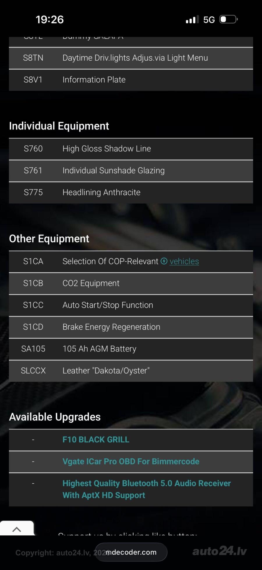 Черный БМВ 5 Серия 2013 в Таллин, объемом двигателя 2.00 л и пробегом 220 тыс. км за 6550 €, фото 16 на AUTOMOTO.COM.LV