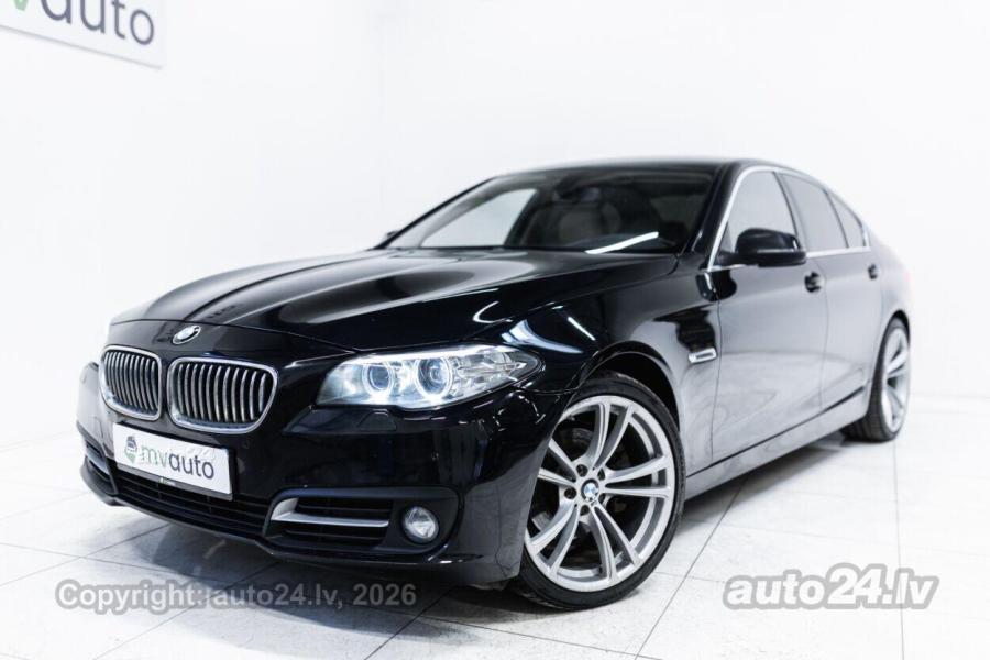 Black BMW 5 Series 2014 in Tallinn, with an engine capacity of 2.00 L and mileage of 254 thousand km for 10990 €, photo 3 on AUTOMOTO.COM.LV