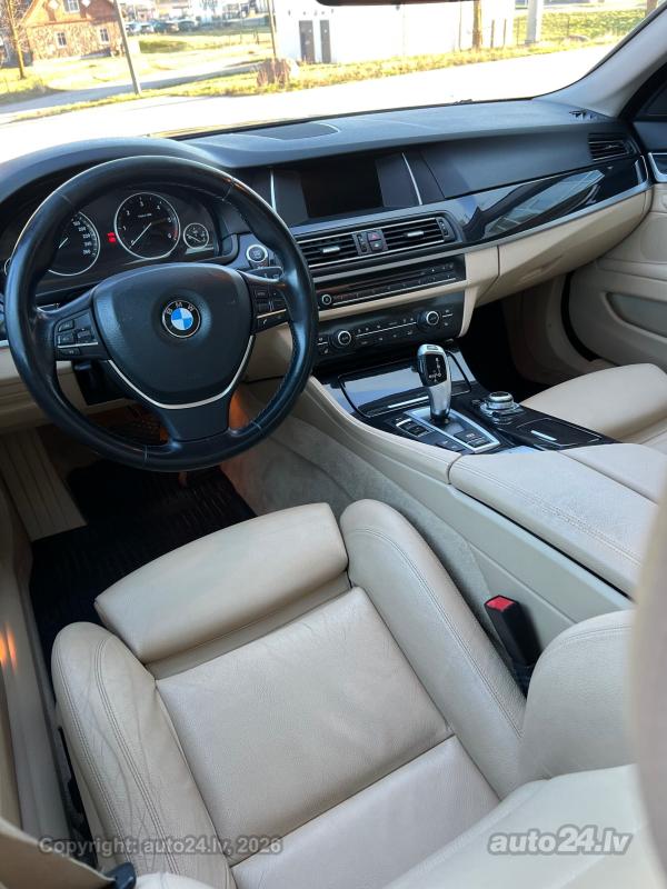 Black BMW 5 Series 2014 in Tartu, with an engine capacity of 2.00 L and mileage of 317 thousand km for 9900 €, photo 7 on AUTOMOTO.COM.LV