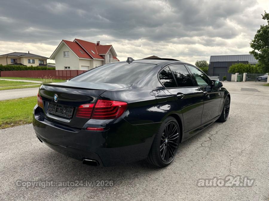 Black BMW 5 Series 2014 in Tallinn, with an engine capacity of 3.00 L and mileage of 311 thousand km for 13500 €, photo 10 on AUTOMOTO.COM.LV