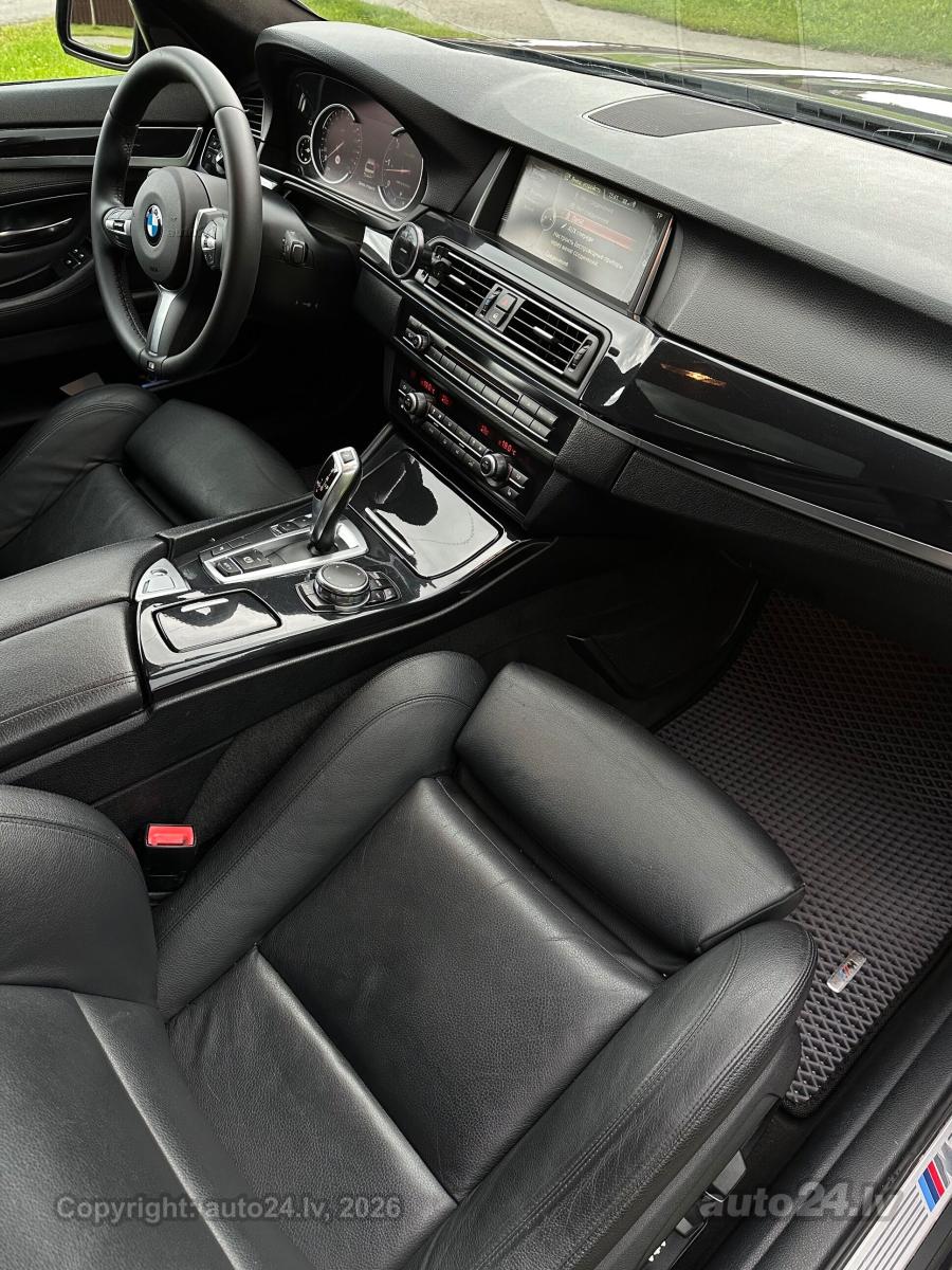 Black BMW 5 Series 2014 in Tallinn, with an engine capacity of 3.00 L and mileage of 311 thousand km for 13500 €, photo 26 on AUTOMOTO.COM.LV