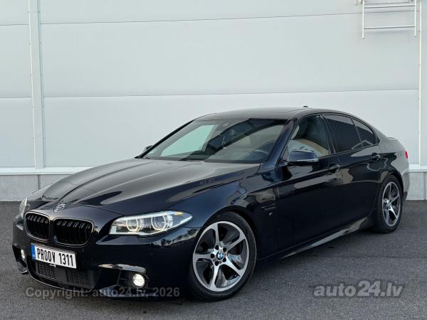 Black BMW 5 Series 2014 in Tallinn, with an engine capacity of 3.00 L and mileage of 224 thousand km for 15699 €, photo 1 on AUTOMOTO.COM.LV