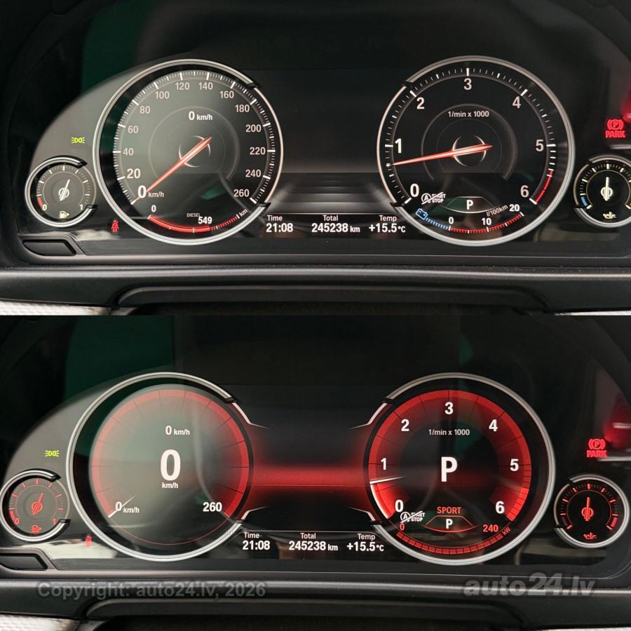 Melns BMW 5 Series 2015 Tallina, ar dzinēja tilpumu 3.00 L un nobraukumu 245 tūkst. km par 17000 €, foto 12 vietnē AUTOMOTO.COM.LV