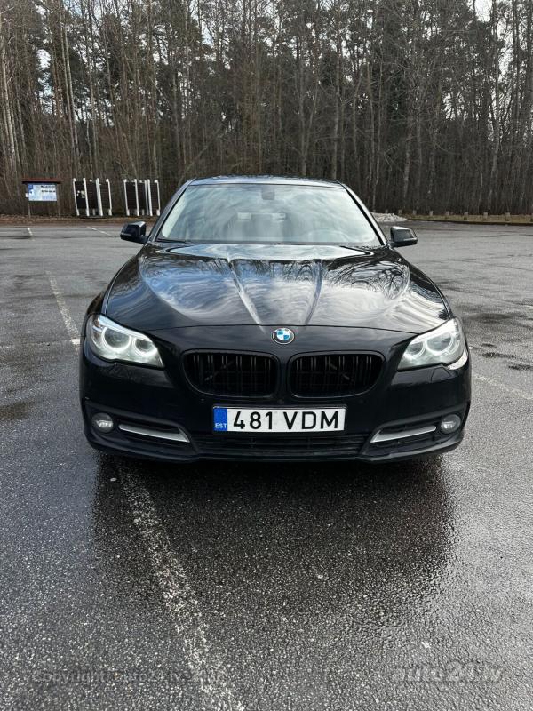 Black BMW 5 Series 2016 in Tallinn, with an engine capacity of 2.00 L and mileage of 205 thousand km for 12500 €, photo 1 on AUTOMOTO.COM.LV