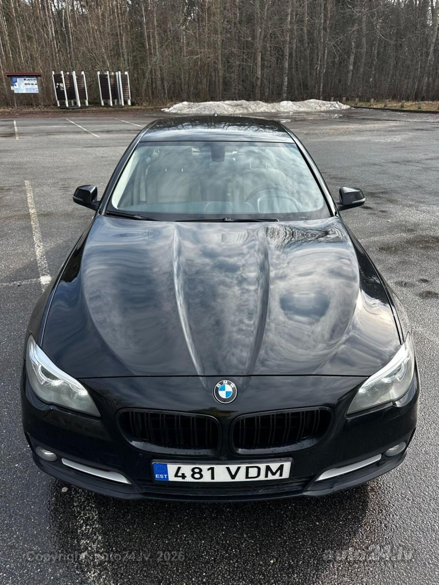 Black BMW 5 Series 2016 in Tallinn, with an engine capacity of 2.00 L and mileage of 205 thousand km for 12500 €, photo 2 on AUTOMOTO.COM.LV