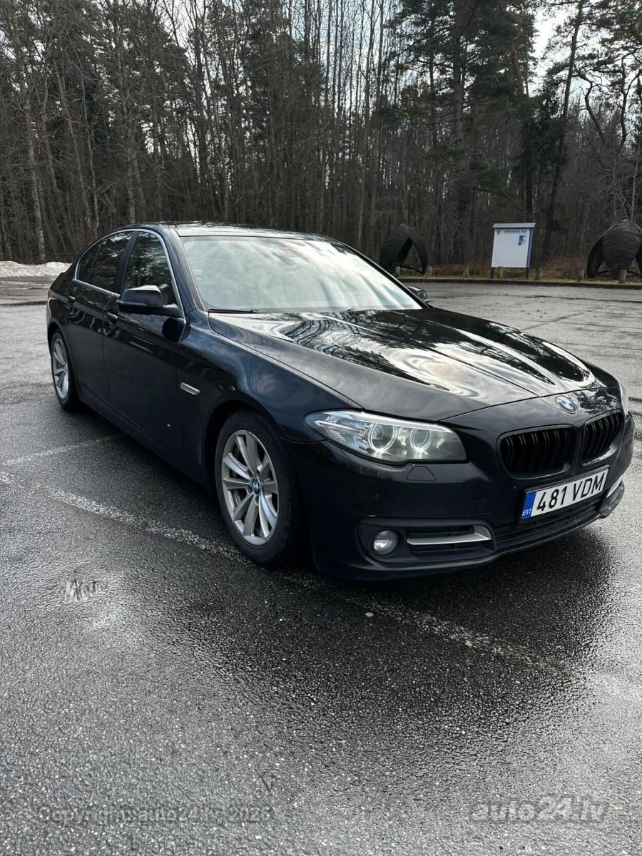 Black BMW 5 Series 2016 in Tallinn, with an engine capacity of 2.00 L and mileage of 205 thousand km for 12500 €, photo 4 on AUTOMOTO.COM.LV