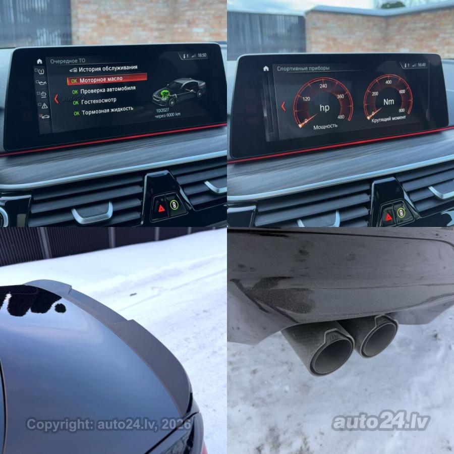 Black BMW 5 Series 2017 in Tartu, with an engine capacity of 3.00 L and mileage of 139 thousand km for 31900 €, photo 16 on AUTOMOTO.COM.LV