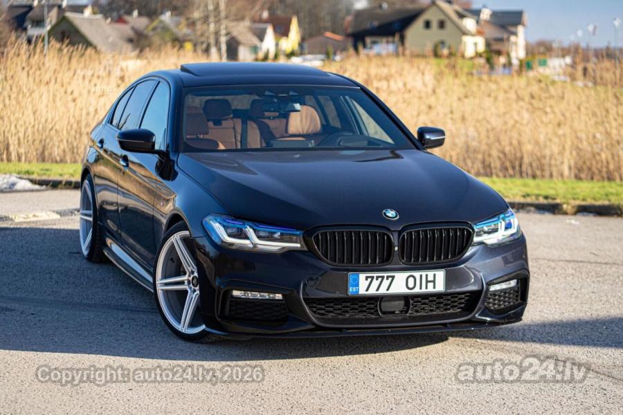 Melns BMW 5 Series 2017 Tallina, ar dzinēja tilpumu 2.00 L un nobraukumu 215 tūkst. km par 27300 €, foto 1 vietnē AUTOMOTO.COM.LV