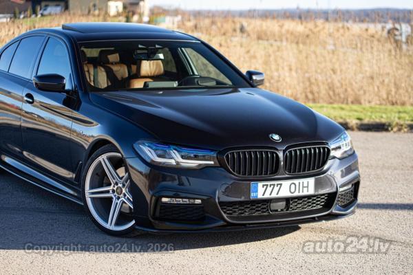Black BMW 5 Series 2017 in Tallinn, with an engine capacity of 2.00 L and mileage of 215 thousand km for 27300 €, photo 3 on AUTOMOTO.COM.LV