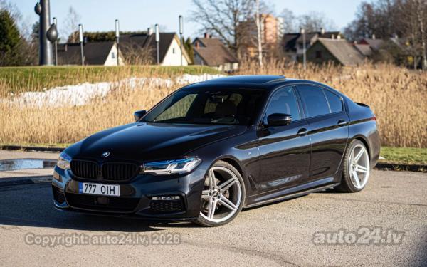 Black BMW 5 Series 2017 in Tallinn, with an engine capacity of 2.00 L and mileage of 215 thousand km for 27300 €, photo 7 on AUTOMOTO.COM.LV
