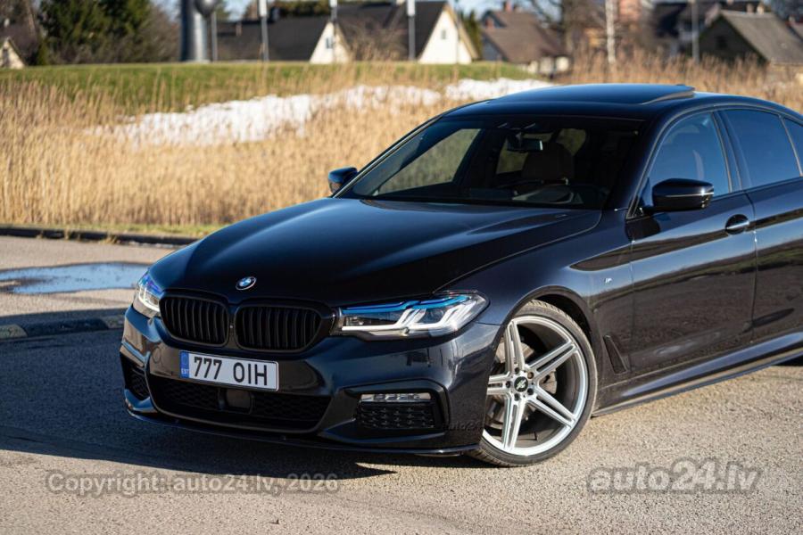 Black BMW 5 Series 2017 in Tallinn, with an engine capacity of 2.00 L and mileage of 215 thousand km for 27300 €, photo 10 on AUTOMOTO.COM.LV