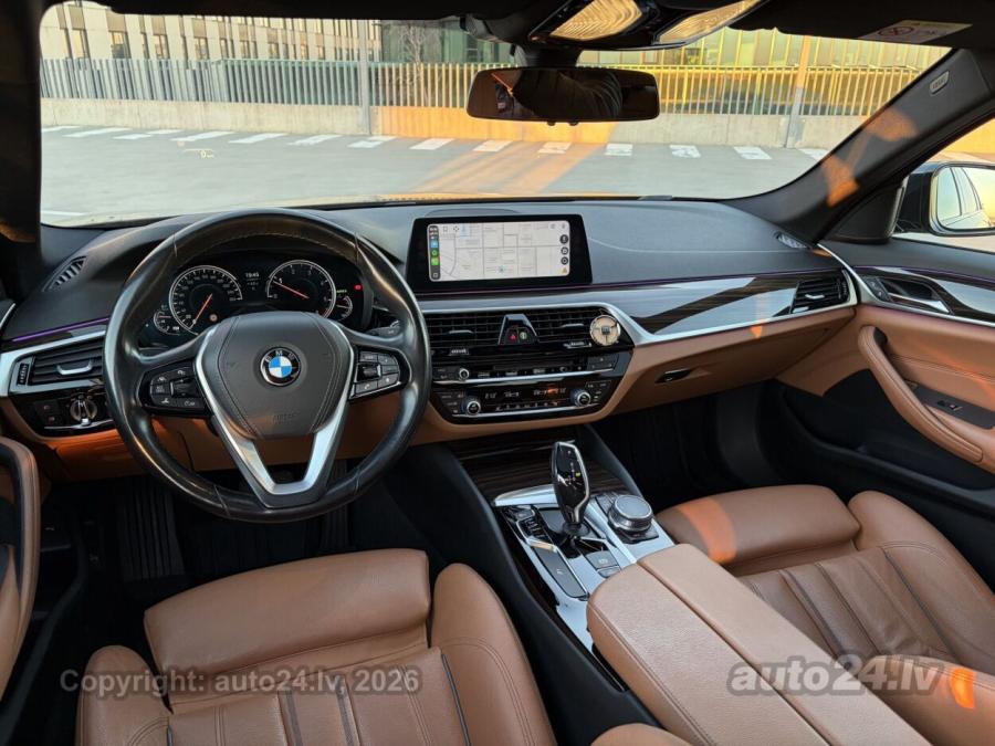 Black BMW 5 Series 2017 in Tallinn, with an engine capacity of 2.00 L and mileage of 100 thousand km for 27200 €, photo 10 on AUTOMOTO.COM.LV