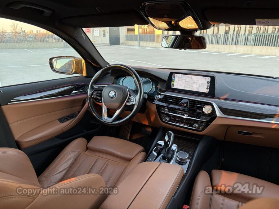 Black BMW 5 Series 2017 in Tallinn, with an engine capacity of 2.00 L and mileage of 100 thousand km for 27200 €, photo 14 on AUTOMOTO.COM.LV