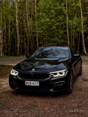Melns BMW 5 Series 2017 Tallina, ar dzinēja tilpumu 2.00 L un nobraukumu 195 tūkst. km par 19800 €, foto  vietnē AUTOMOTO.COM.LV