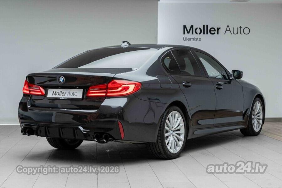 Black BMW 5 Series 2017 in Tallinn, with an engine capacity of 2.00 L and mileage of 91 thousand km for 28200 €, photo 6 on AUTOMOTO.COM.LV