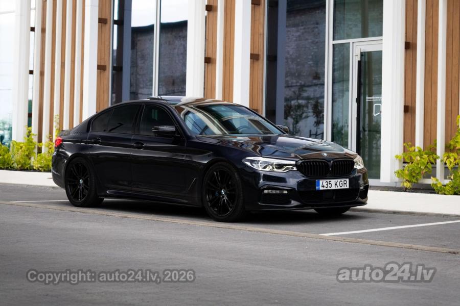 Black BMW 5 Series 2017 in Tallinn, with an engine capacity of 3.00 L and mileage of 195 thousand km for 27900 €, photo 3 on AUTOMOTO.COM.LV