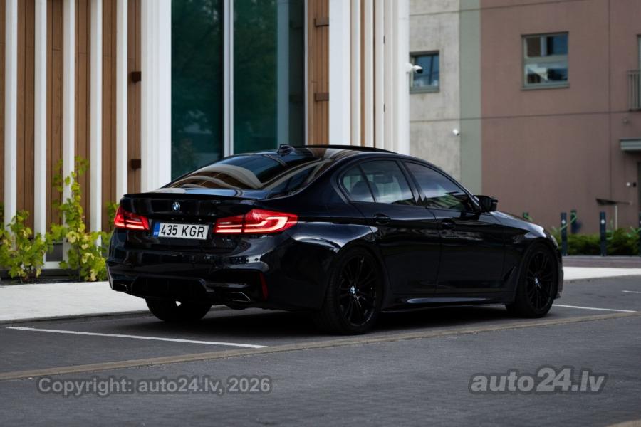 Black BMW 5 Series 2017 in Tallinn, with an engine capacity of 3.00 L and mileage of 195 thousand km for 27900 €, photo 5 on AUTOMOTO.COM.LV
