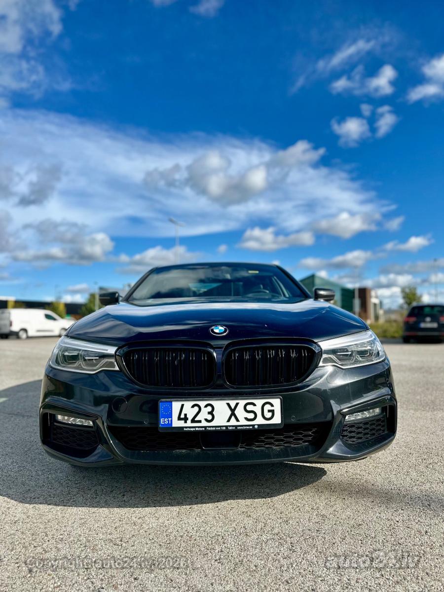 Black BMW 5 Series 2018 in Tallinn, with an engine capacity of 2.00 L and mileage of 85 thousand km for 26800 €, photo 5 on AUTOMOTO.COM.LV