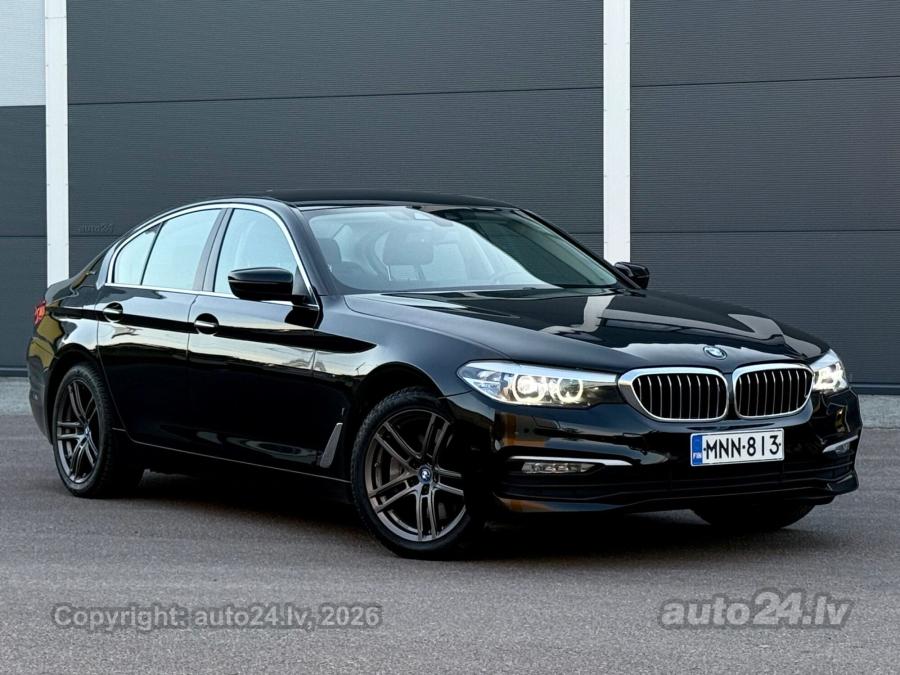 Black BMW 5 Series 2018 in Tallinn, with an engine capacity of 2.00 L and mileage of 208 thousand km for 14490 €, photo 4 on AUTOMOTO.COM.LV