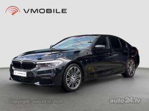 Black BMW 5 Series 2018 in Riga, with an engine capacity of 3.00 L and mileage of 135 thousand km for 32990 €, photo 1 on AUTOMOTO.COM.LV