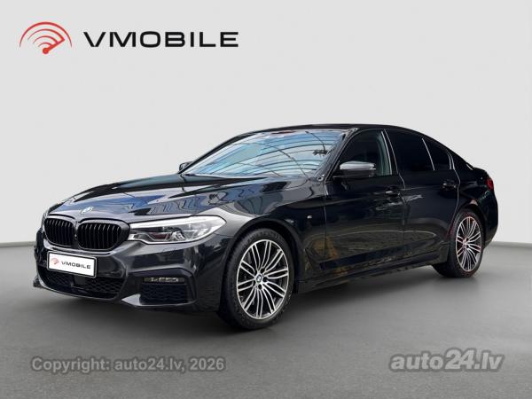 Black BMW 5 Series 2018 in Riga, with an engine capacity of 3.00 L and mileage of 135 thousand km for 32990 €, photo 1 on AUTOMOTO.COM.LV