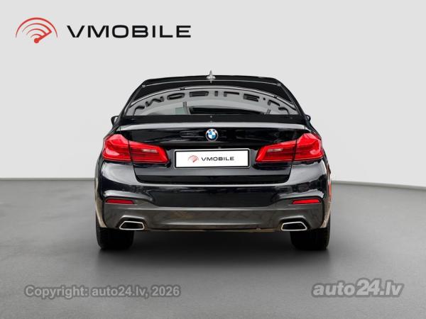 Black BMW 5 Series 2018 in Riga, with an engine capacity of 3.00 L and mileage of 135 thousand km for 32990 €, photo 5 on AUTOMOTO.COM.LV