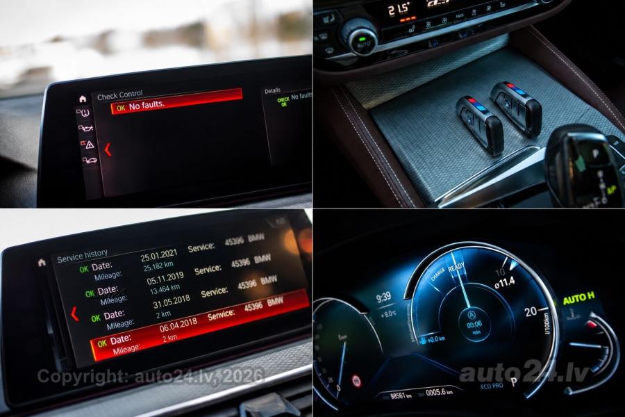 Melns BMW 5 Series 2018 Pērnava, ar dzinēja tilpumu 3.00 L un nobraukumu 99 tūkst. km par 34990 €, foto 13 vietnē AUTOMOTO.COM.LV