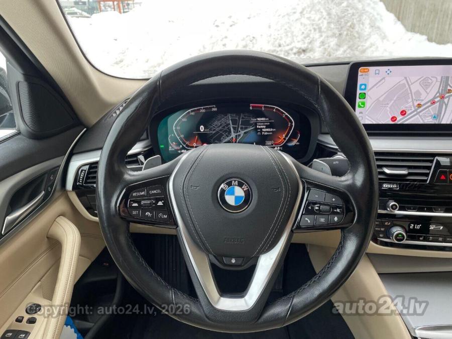 Black BMW 5 Series 2020 in Tallinn, with an engine capacity of 2.00 L and mileage of 162 thousand km for 29500 €, photo 8 on AUTOMOTO.COM.LV