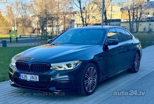 Melns BMW 5 Series 2020 Tallina, ar dzinēja tilpumu 3.00 L un nobraukumu 124 tūkst. km par 38900 €, foto 1 vietnē AUTOMOTO.COM.LV