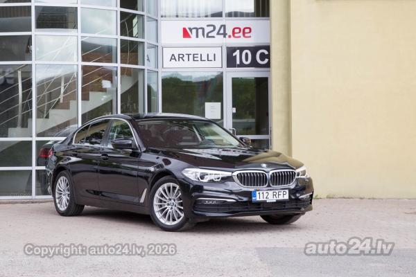 Black BMW 5 Series 2020 in Tallinn, with an engine capacity of 2.00 L and mileage of 71 thousand km for 22990 €, photo 1 on AUTOMOTO.COM.LV