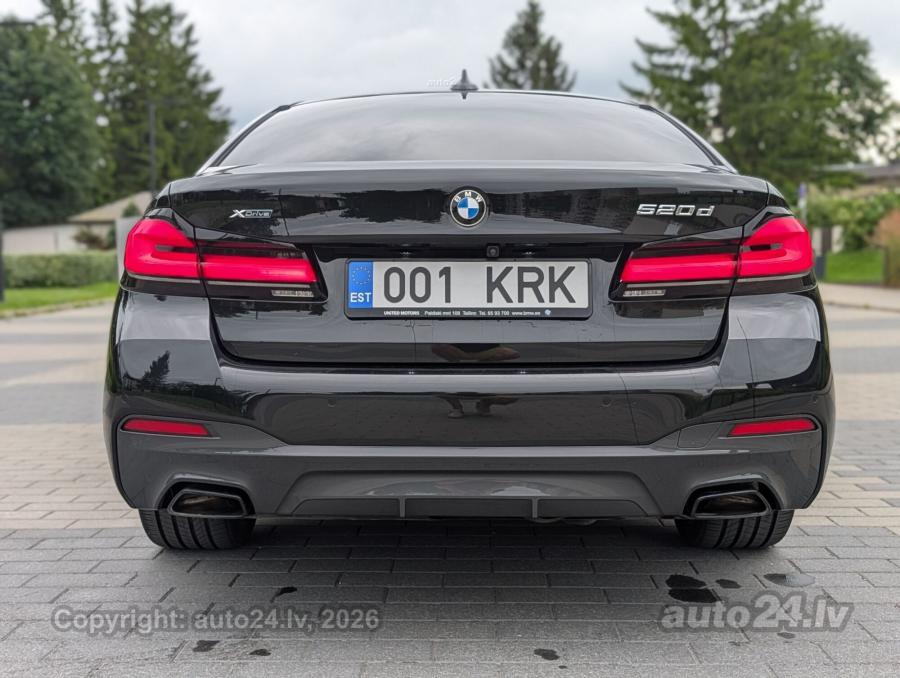 Black BMW 5 Series 2021 in Tallinn, with an engine capacity of 2.00 L and mileage of 130 thousand km for 35000 €, photo 6 on AUTOMOTO.COM.LV