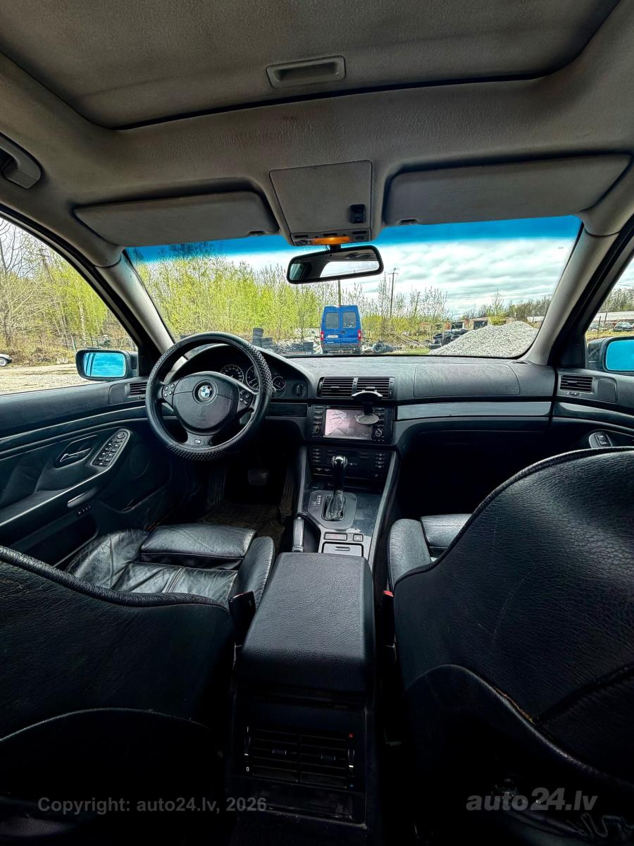 Black BMW 5 Series 2000 in Kohtla-Jarve, with an engine capacity of 2.90 L and mileage of 0 thousand km for 3400 €, photo 6 on AUTOMOTO.COM.LV