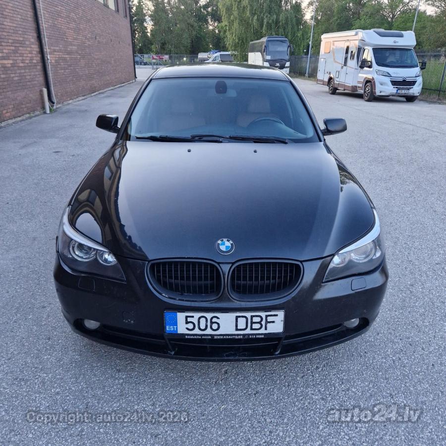 Black BMW 5 Series 2004 in Tartu, with an engine capacity of 2.50 L and mileage of 0 thousand km for 1995 €, photo 5 on AUTOMOTO.COM.LV