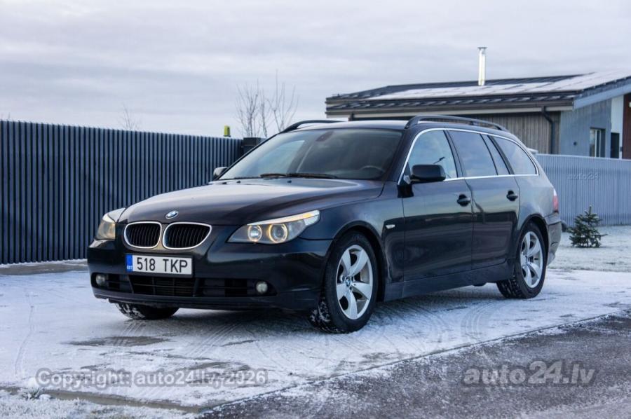 Black BMW 5 Series 2005 in Tallinn, with an engine capacity of 2.50 L and mileage of 448 thousand km for 3300 €, photo 1 on AUTOMOTO.COM.LV