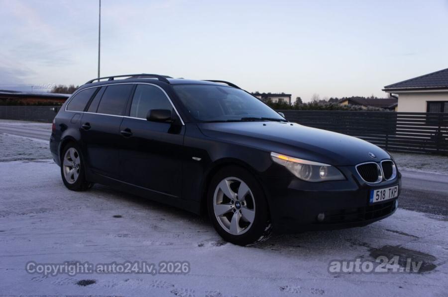 Black BMW 5 Series 2005 in Tallinn, with an engine capacity of 2.50 L and mileage of 448 thousand km for 3300 €, photo 4 on AUTOMOTO.COM.LV