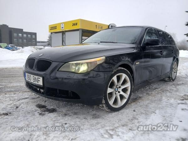 Black BMW 5 Series 2005 in Tallinn, with an engine capacity of 3.00 L and mileage of 356 thousand km for 3000 €, photo 1 on AUTOMOTO.COM.LV