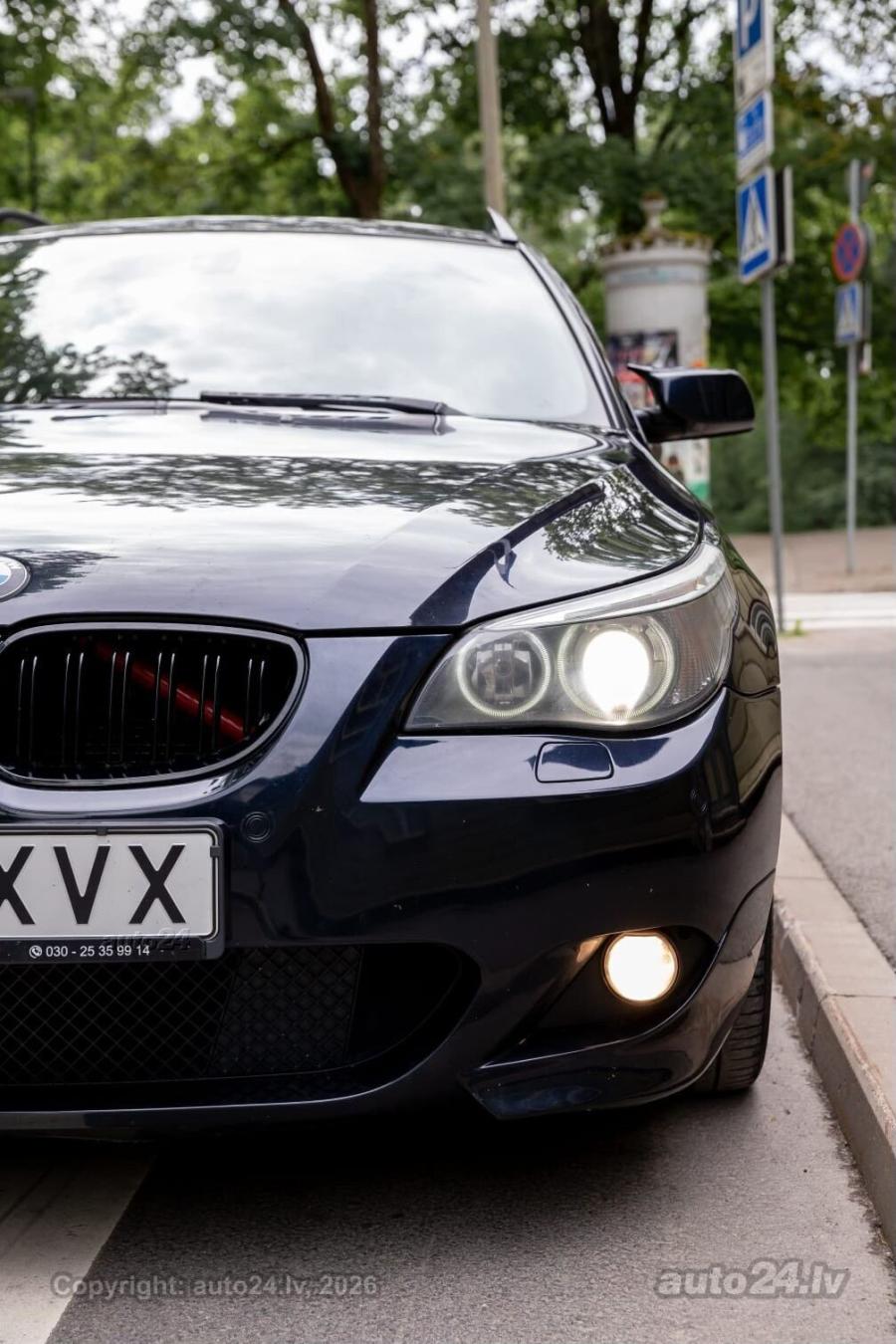 Black BMW 5 Series 2005 in Tartu, with an engine capacity of 2.50 L and mileage of 236 thousand km for 6499 €, photo 5 on AUTOMOTO.COM.LV