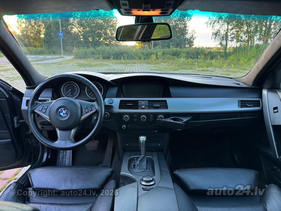 Black BMW 5 Series 2006 in Tallinn, with an engine capacity of 3.00 L and mileage of 0 thousand km for 4299 €, photo 13 on AUTOMOTO.COM.LV