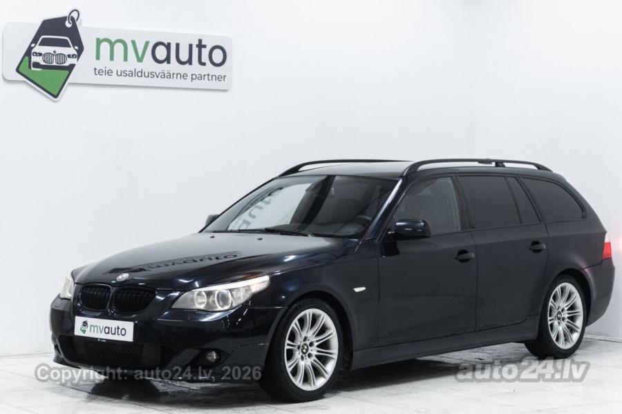 Melns BMW 5 Series 2007 Tallina, ar dzinēja tilpumu 3.00 L un nobraukumu 372 tūkst. km par 5990 €, foto 1 vietnē AUTOMOTO.COM.LV