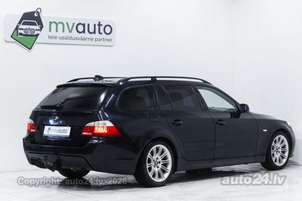 Black BMW 5 Series 2007 in Tallinn, with an engine capacity of 3.00 L and mileage of 372 thousand km for 5990 €, photo 2 on AUTOMOTO.COM.LV