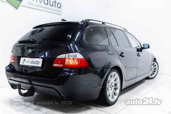 Black BMW 5 Series 2007 in Tallinn, with an engine capacity of 3.00 L and mileage of 372 thousand km for 5990 €, photo 6 on AUTOMOTO.COM.LV