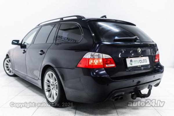 Black BMW 5 Series 2007 in Tallinn, with an engine capacity of 3.00 L and mileage of 372 thousand km for 5990 €, photo 8 on AUTOMOTO.COM.LV